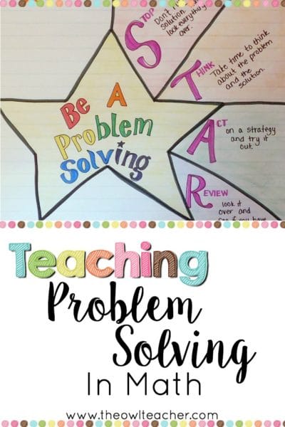 Teaching Problem Solving in Math - The Owl Teacher